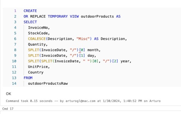 Databricks: Using COALESCE and SPLIT | Arturo Gutiérrez Loza Blog